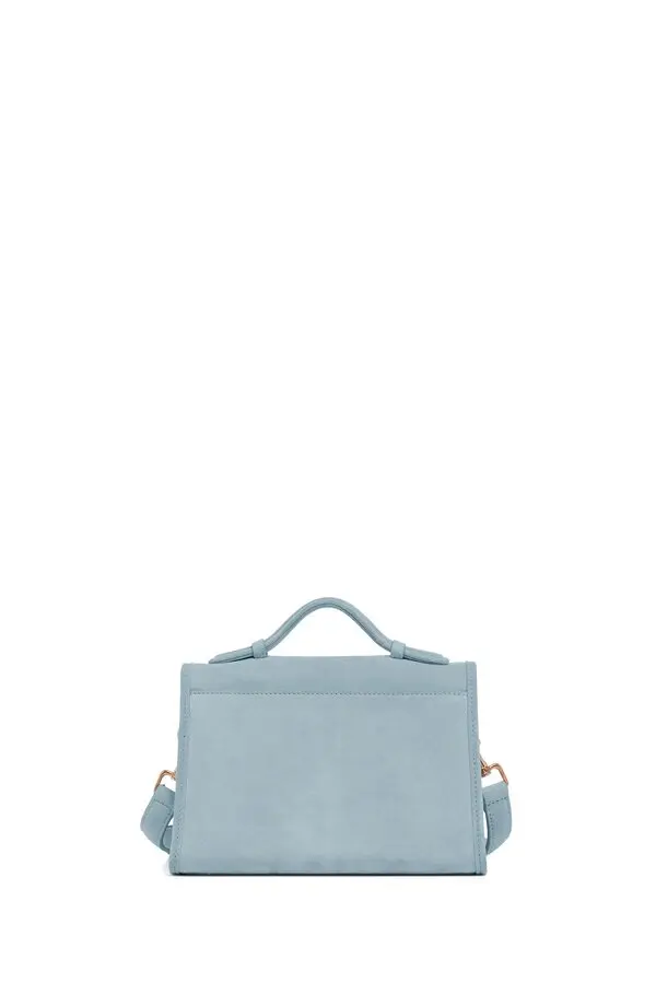 Gabriela Hearst Small Leonora Flap Bag In Suede