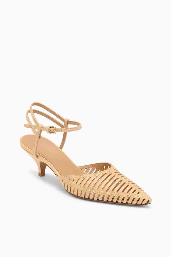 Ulla Johnson Francine Cage Kitten Heel With Gold Studs