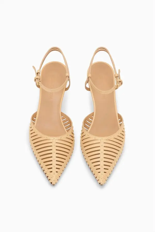 Ulla Johnson Francine Cage Kitten Heel With Gold Studs