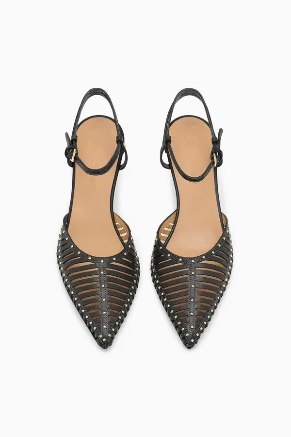Ulla Johnson Francine Cage Kitten Heel - Noir