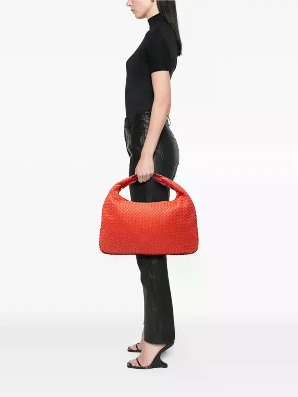 Bottega Veneta Medium Nappa Intrecciato Veneta Hobo Bag - Orange