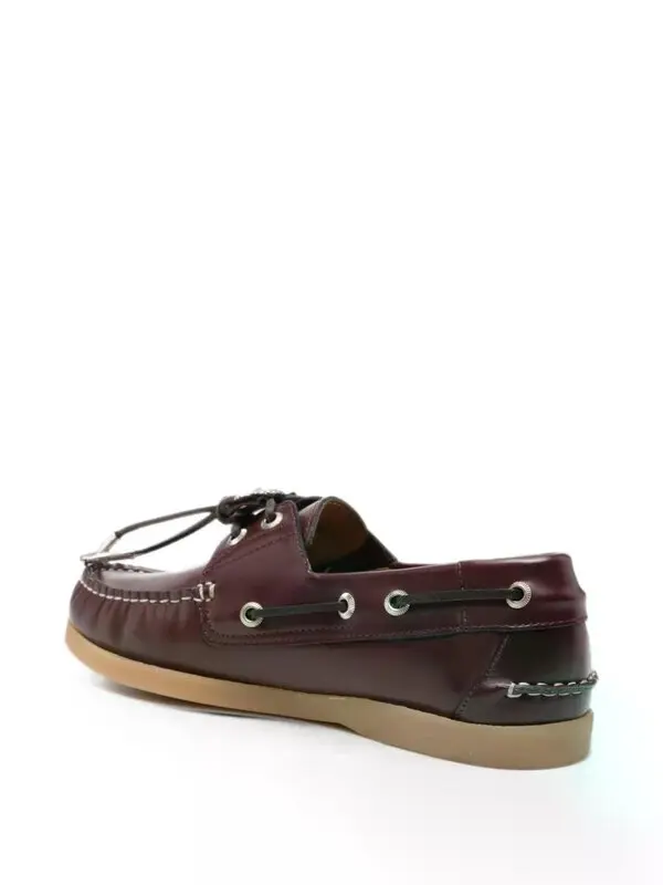 Toga Embellished Leather Loafers