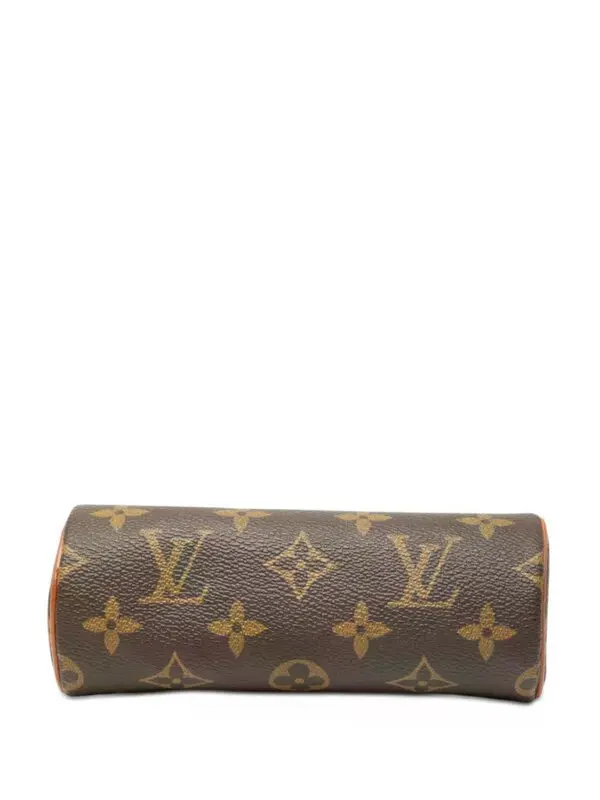 LOUIS VUITTON Monogram Papillon Pochette Handbag - Brown