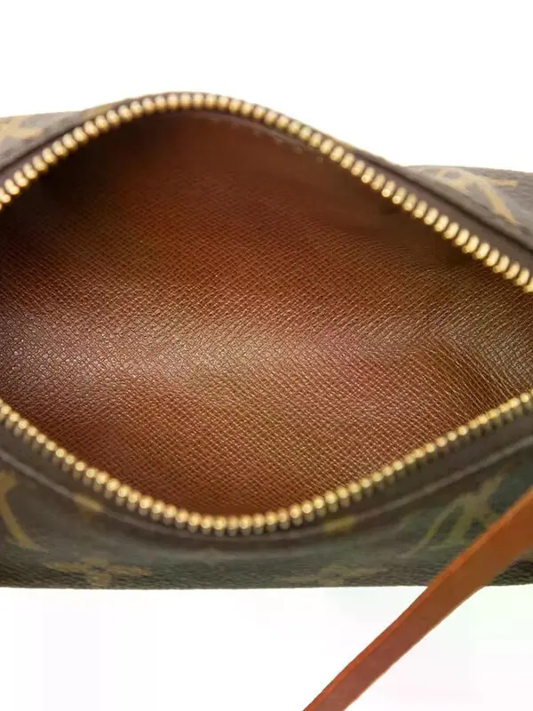 LOUIS VUITTON Monogram Papillon Pochette Handbag - Brown