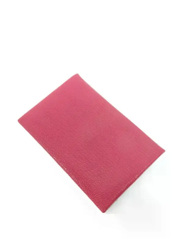 Hermès Calvi Leather Card Case - Pink