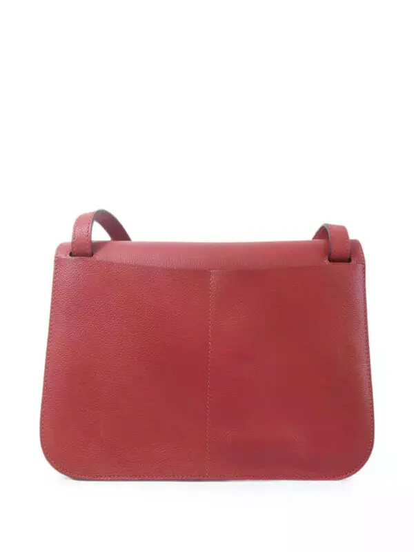 Hermès Halzan Leather Tote Bag - Red