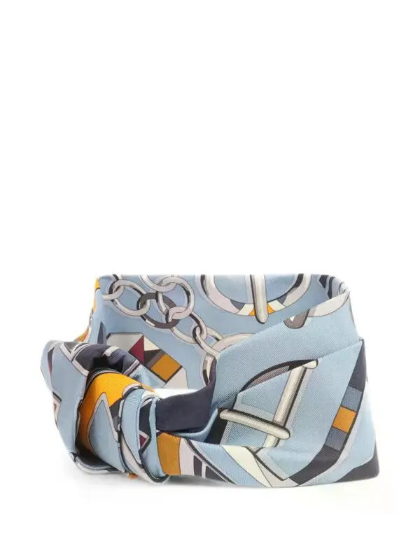Hermès Silk Graphic-print Hairband