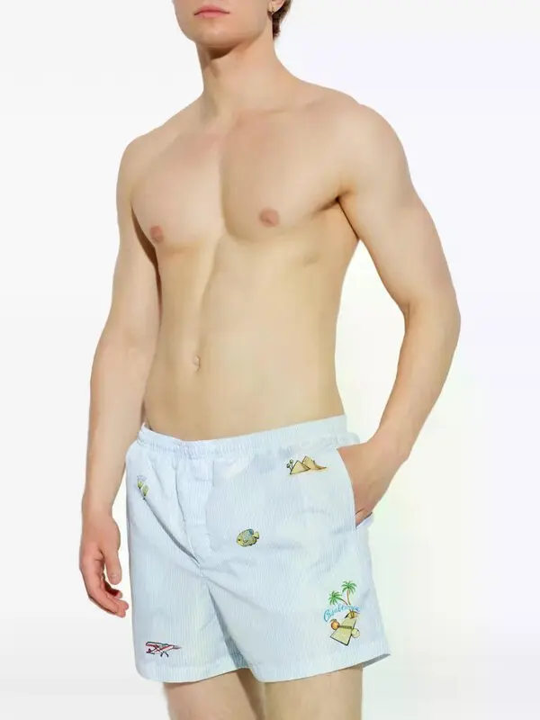 Casablanca Phantasmagoria Striped Swim Shorts