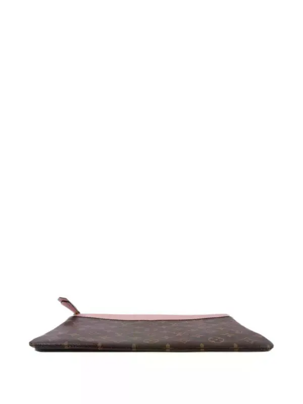 LOUIS VUITTON Monogram Canvas Clutch Bag - Brown