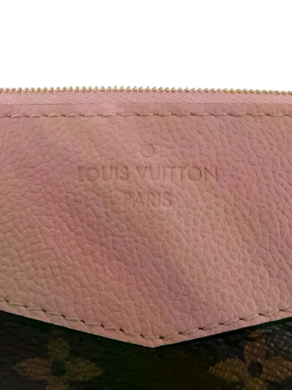 LOUIS VUITTON Monogram Canvas Clutch Bag - Brown