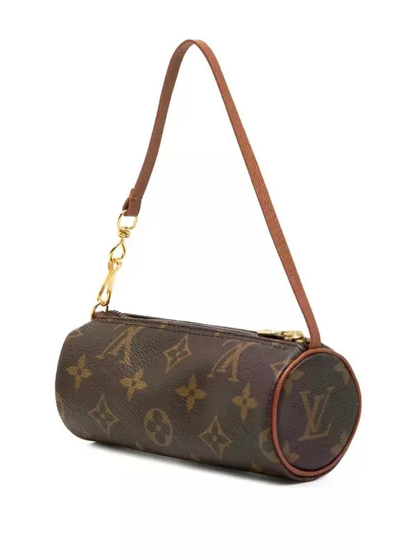 LOUIS VUITTON Monogram Papillon Pochette Handbag - Brown