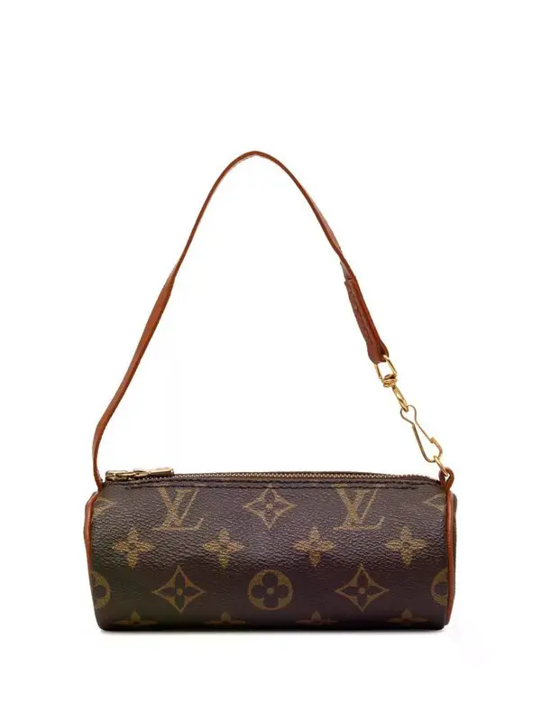 LOUIS VUITTON Monogram Papillon Pochette Handbag - Brown