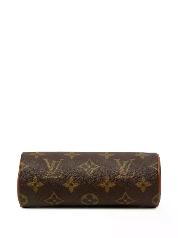 LOUIS VUITTON Monogram Papillon Pochette Handbag - Brown