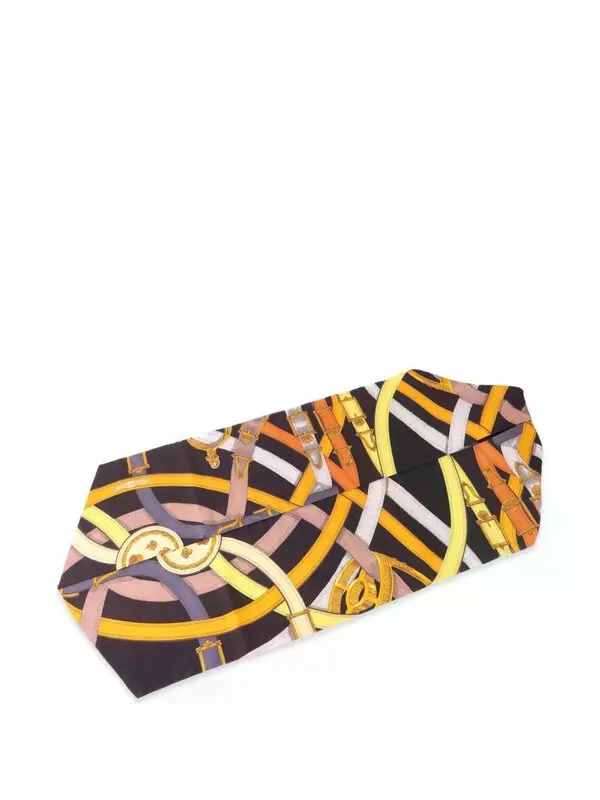 Hermès Graphic-print Silk Scarf