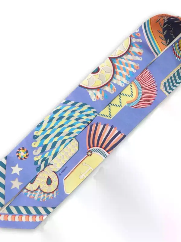 Hermès Twilly Graphic-print Scarf
