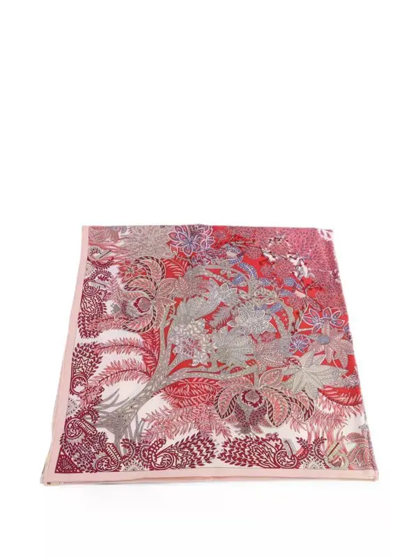 Hermès Floral-print Silk Scarf