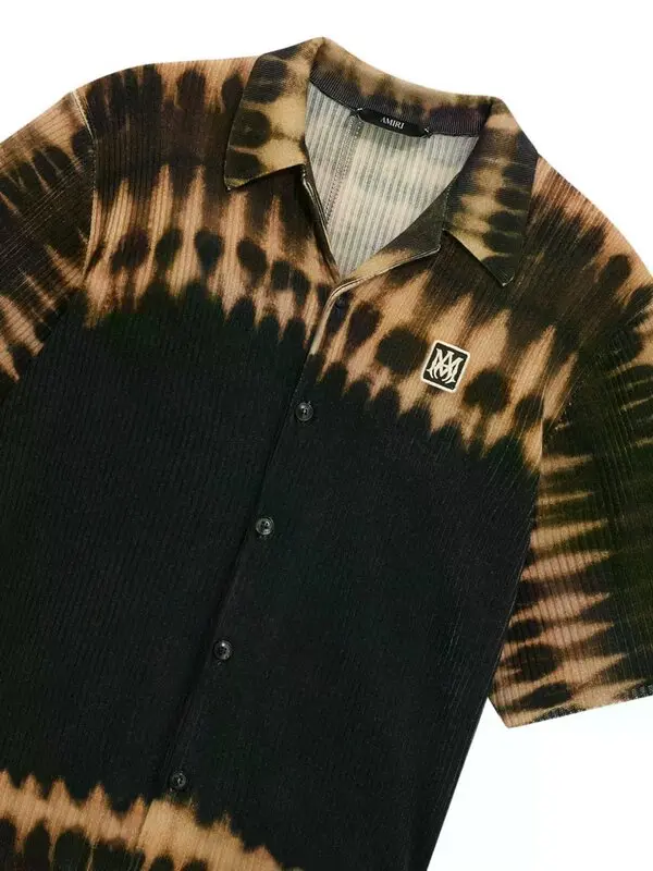 Amiri Ma Patch Tie-dye Knit Shirt