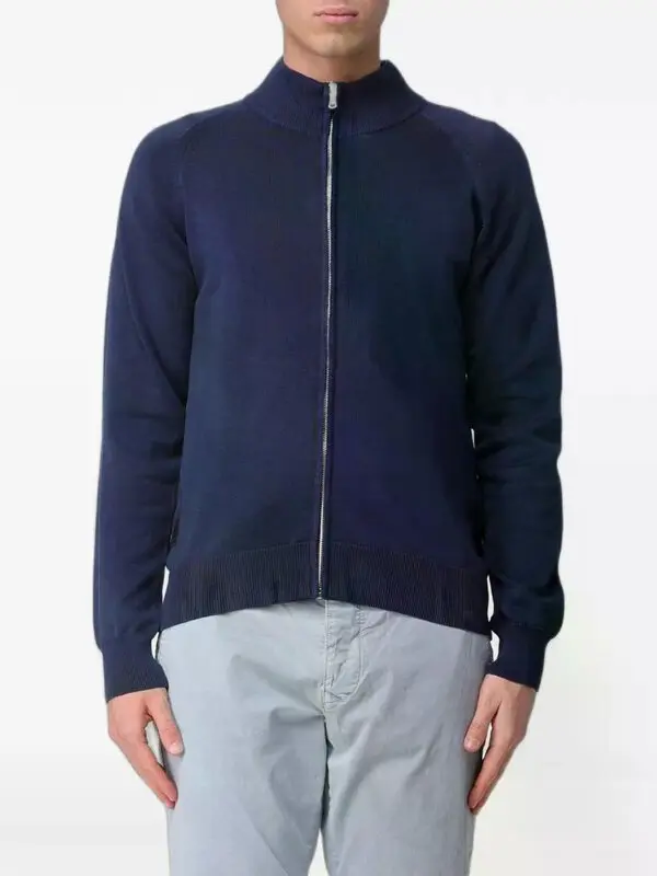 BLAUER. Cotton Zip-up Cardigan