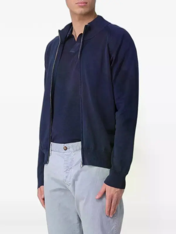 BLAUER. Cotton Zip-up Cardigan