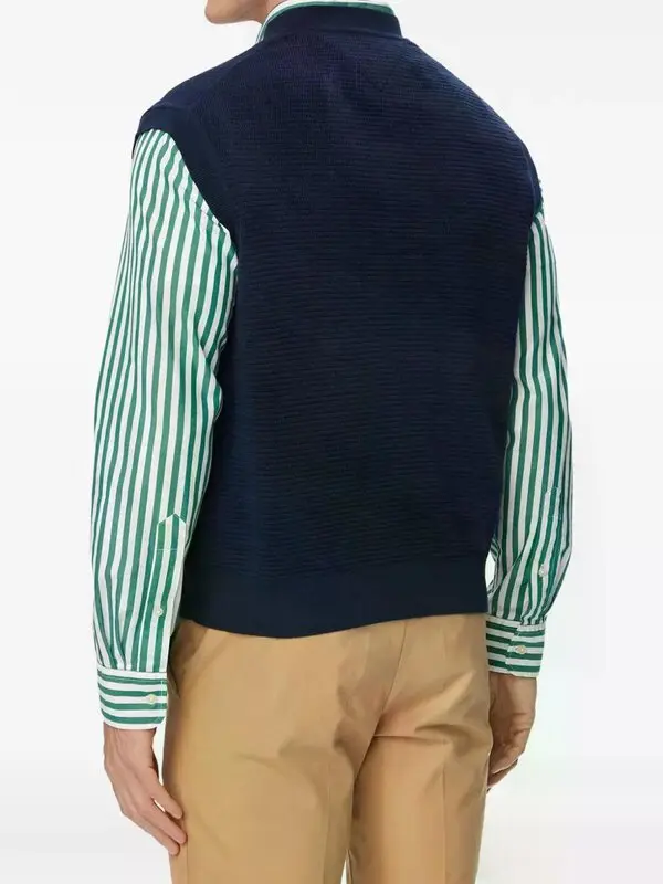 Tommy Hilfiger Textured Knit V-neck Sweater Vest