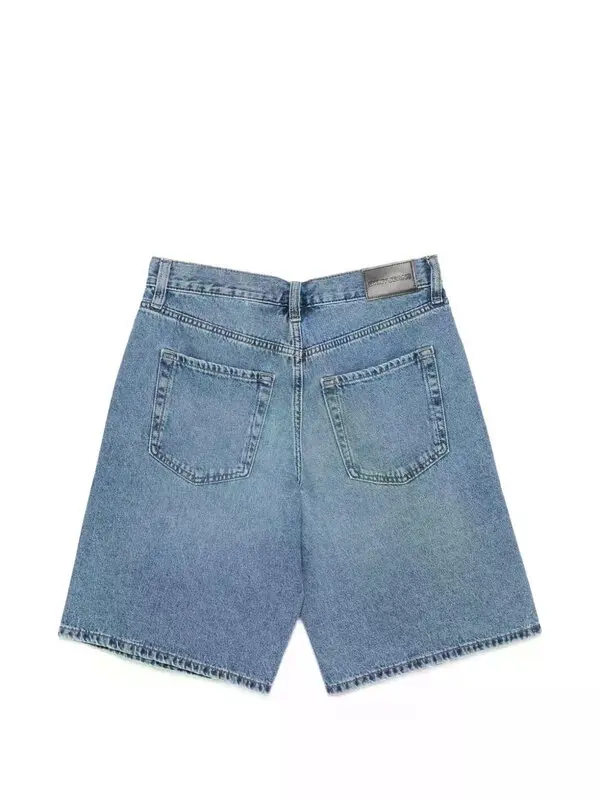 Dkny Logo Patch Denim Shorts