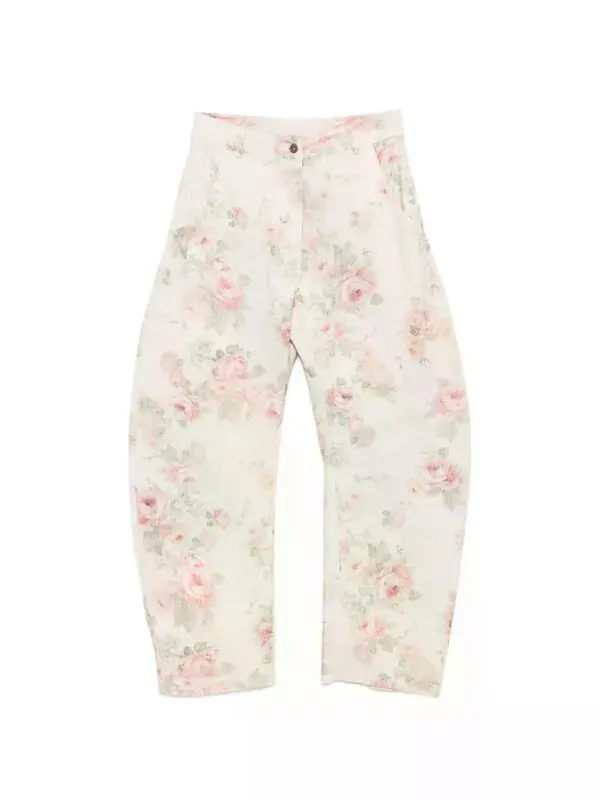 VICOLO Floral Print Trousers