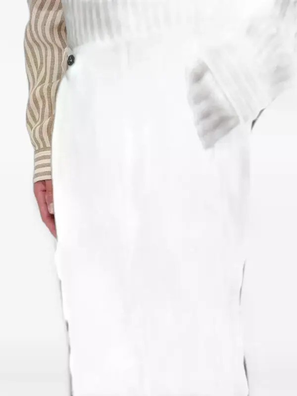 PT TORINO Cream White Elasticated Waist Trousers - Neutrals
