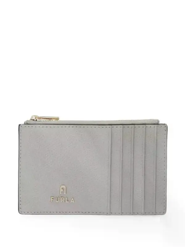 Furla Medium Camelia Logo-plaque Cardholder - Grey