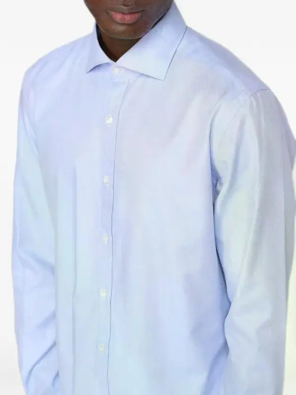 FAY Cotton Longsleeved Shirt - Blue
