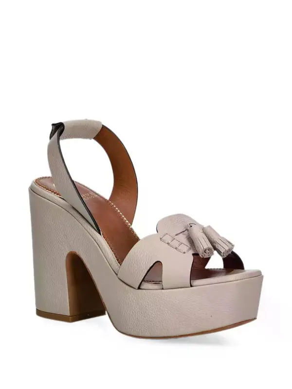 POLLINI Tassel Detail Heeled Sandals