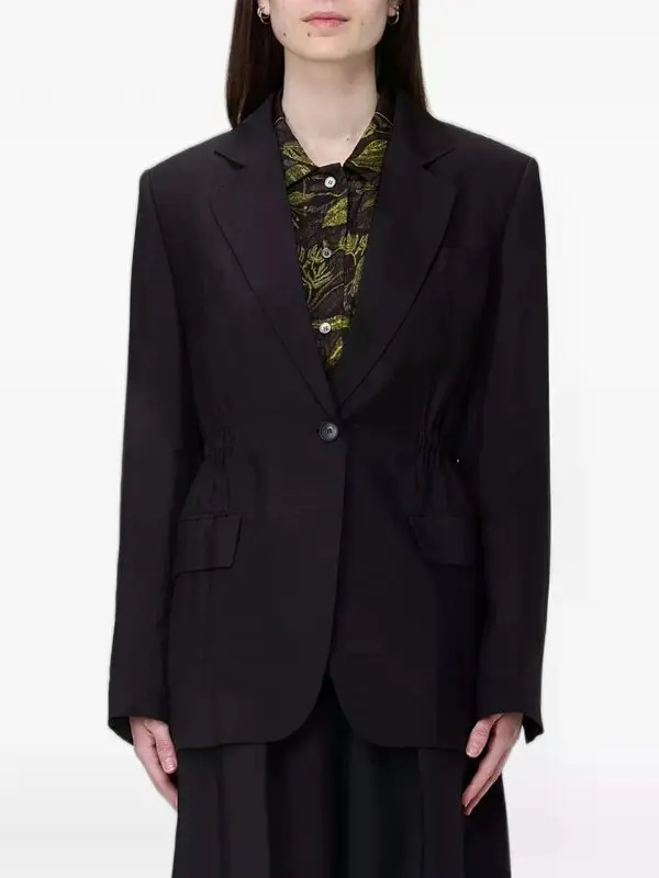 TELA Single-breasted Elasticated-waist Blazer