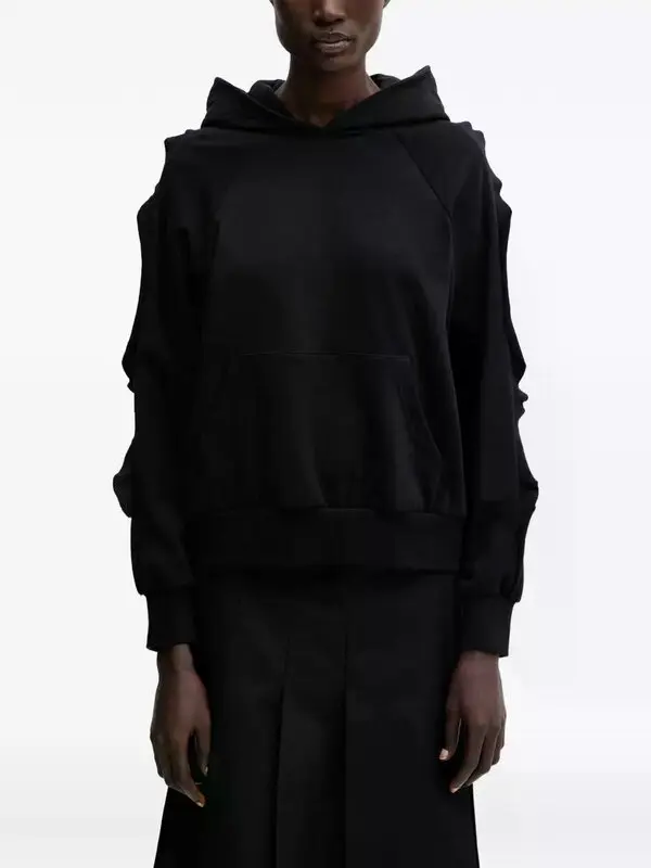 Undercover Ruffled-sleeve Hoodie