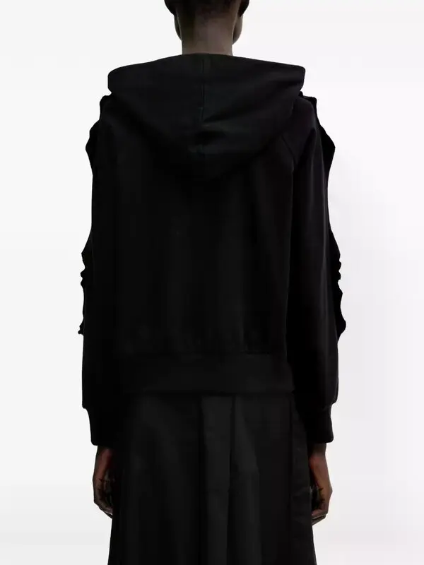 Undercover Ruffled-sleeve Hoodie