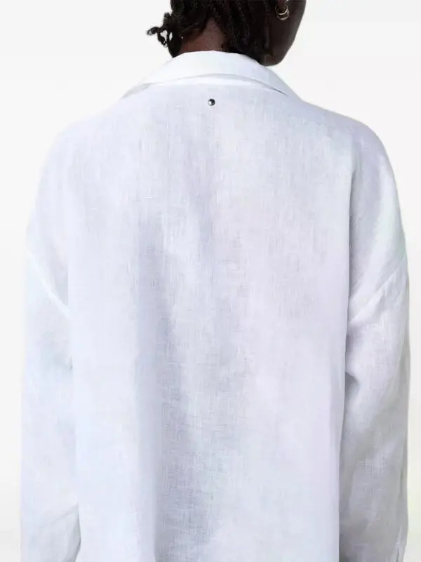 Emporio Armani Long-sleeve Linen Blouse