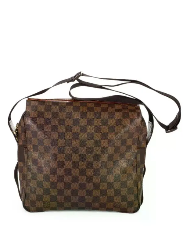 LOUIS VUITTON Damier Ebène Naviglio Shoulder Bag - Brown