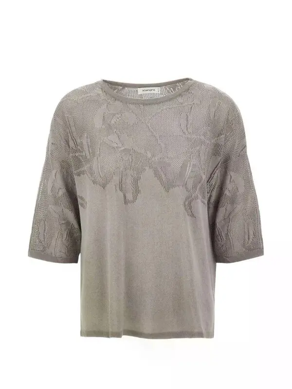 KANGRA Openwork Knit Cotton Top