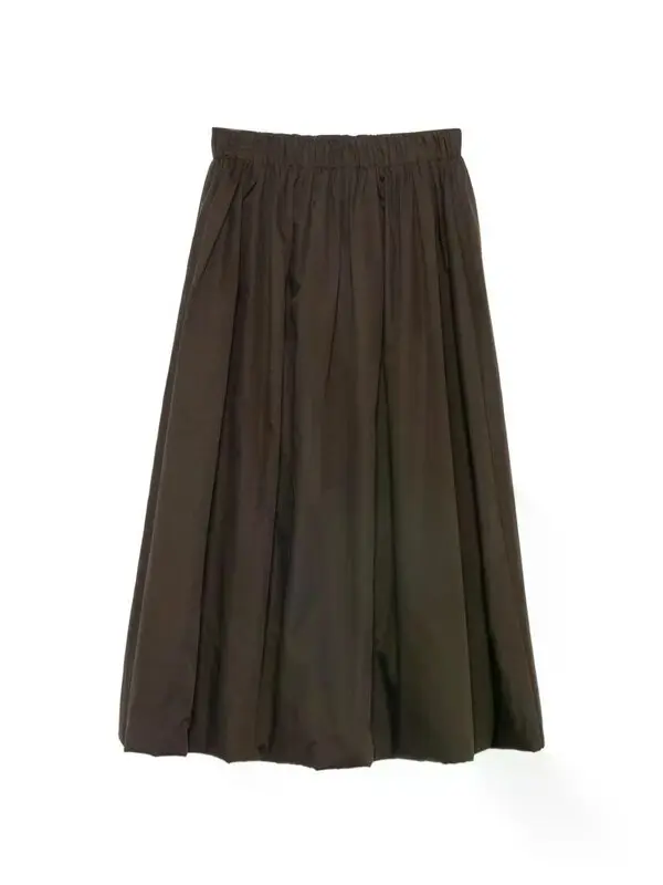 VICOLO Elasticated Waist Flared Midi Skirt