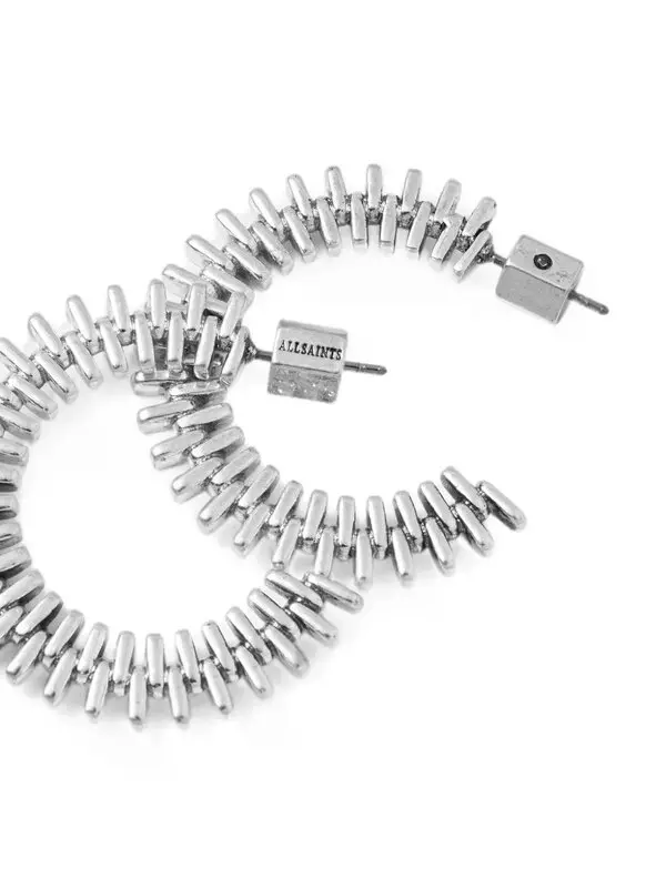 ALLSAINTS Ribbed Hoop Earrings