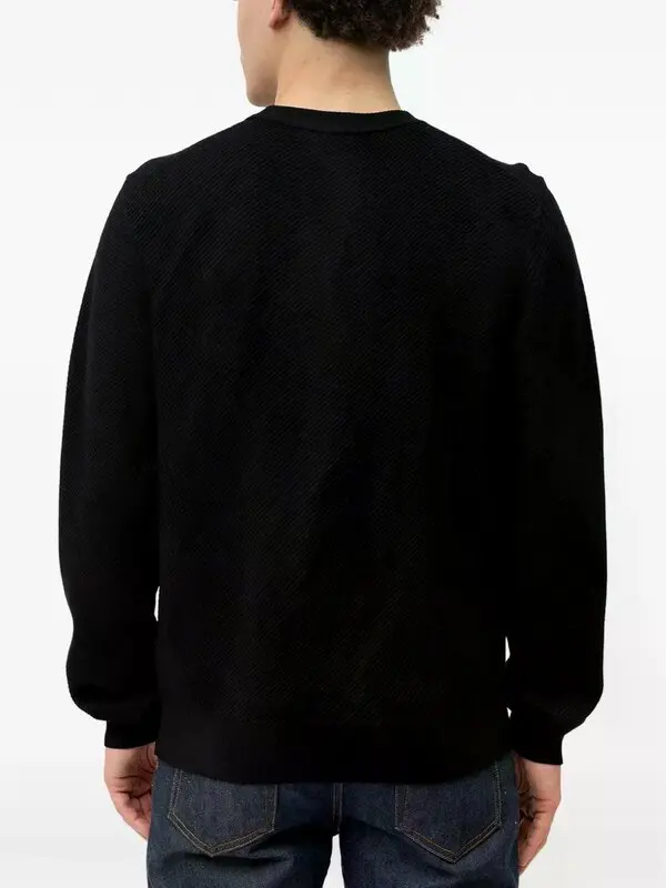 Hugo Crew Neck Logo Patch Sweater