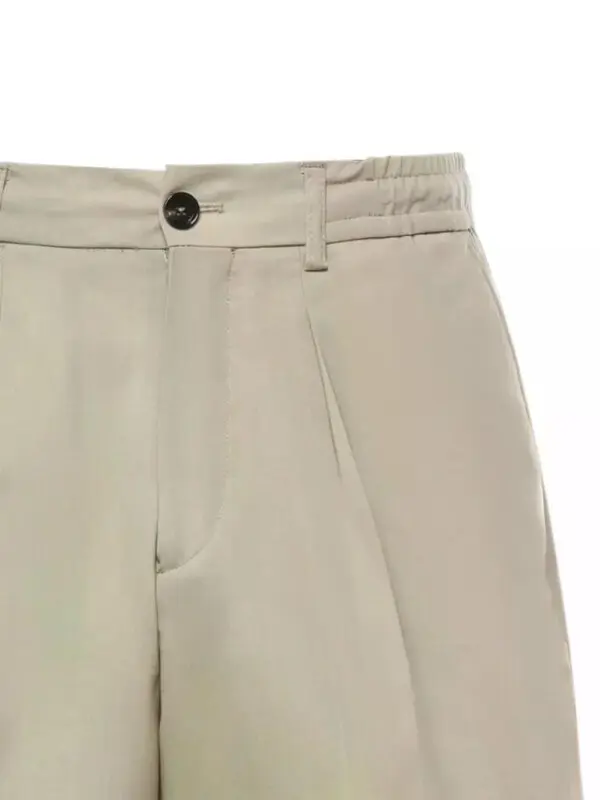 BE ABLE Pleated Elasticated-waist Shorts