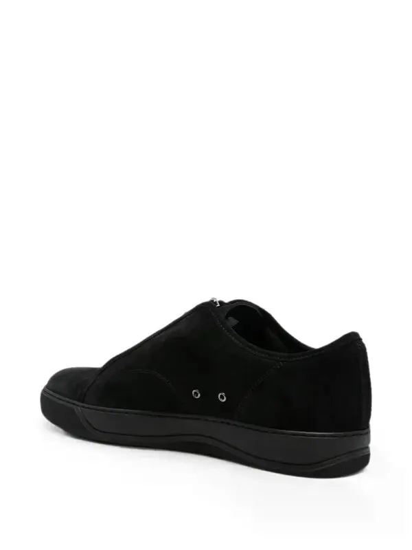 LANVIN Front-zip Suede Sneakers