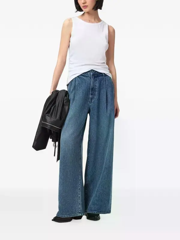 ALLSAINTS Pleated Wide-leg Jeans
