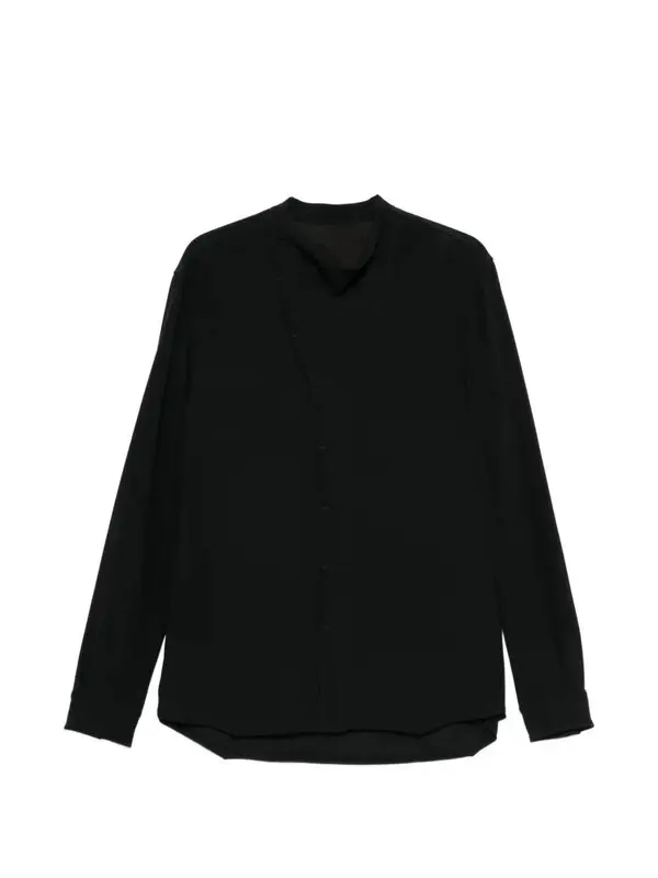 Rick Owens Island Asymmetric-collar Shirt