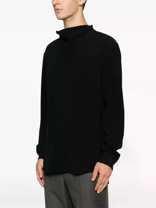 Rick Owens Island Asymmetric-collar Shirt