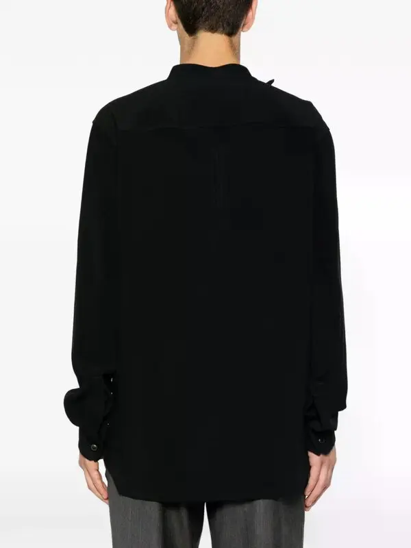 Rick Owens Island Asymmetric-collar Shirt