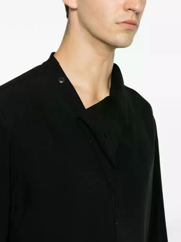 Rick Owens Island Asymmetric-collar Shirt