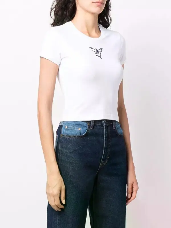 PUMA Butterfly Print Cropped T-shirt