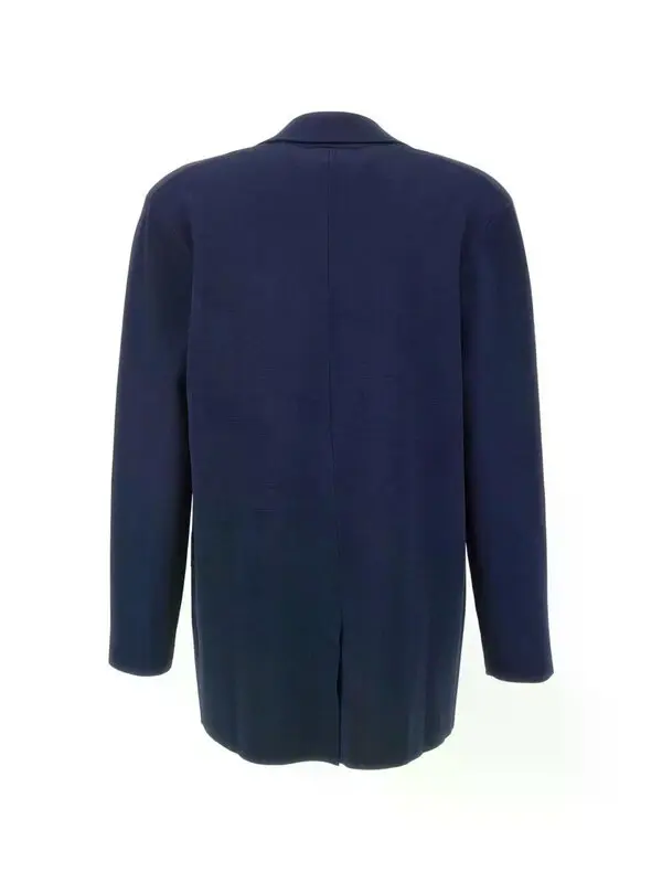 KANGRA Milano-stitch Single-breasted Blazer - Blue