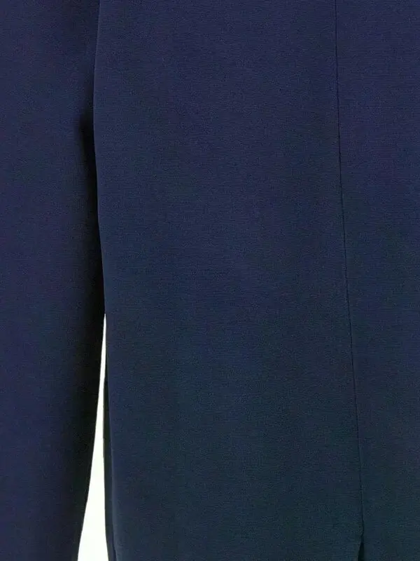 KANGRA Milano-stitch Single-breasted Blazer - Blue