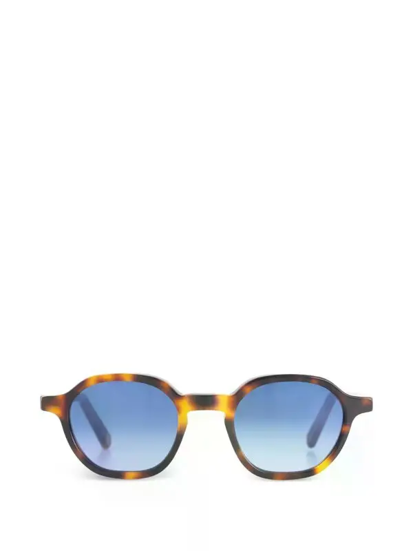 L.g.r Algiers Geometric Frame Sunglasses - Brown